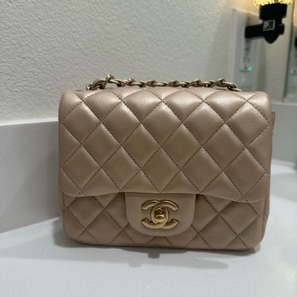 CHANEL | Bags | Chanel Mini Square Iridescent | Poshmark